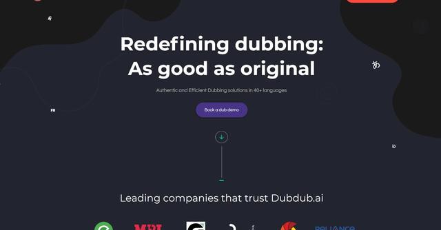 Dubdub.ai - Effortlessly Dub Your Content with Dubdub.ai's AI-Powered Tool