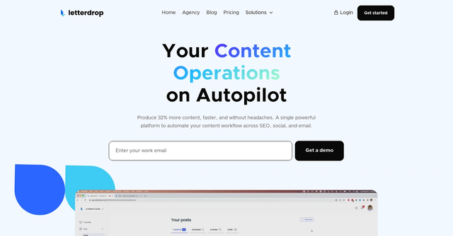 Letterdrop - Create 32% more content faster