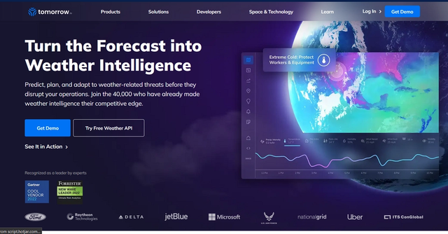 Tomorrow IO - Turn the Forecast into Weather Intelligence
