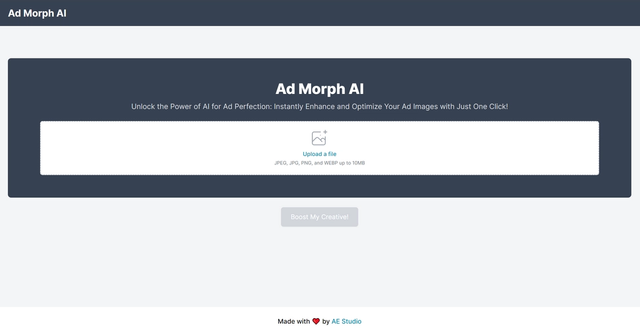 Ad Morph AI - Enhances the quality and appeal of ad images with a single click.