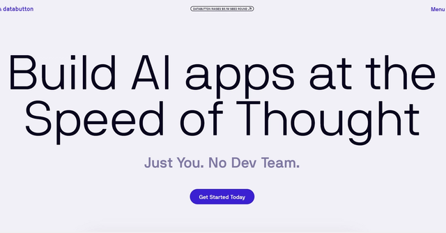 Databutton - Build and launch AI apps rapidly on your own