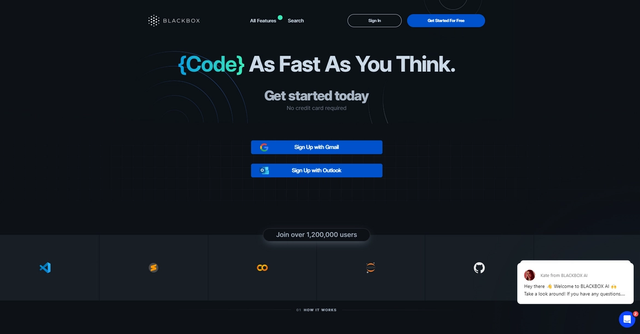 BlackBox AI - Coding assistant to code 10x faster, extract code from videos, & autocomplete.