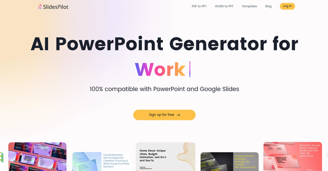 SlidesPilot - AI PowerPoint Presentation Generator