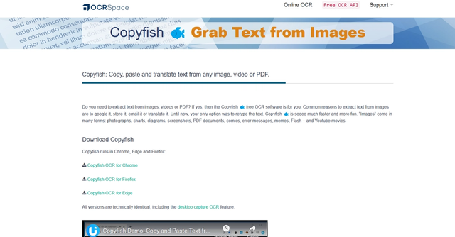 CopyFish - Copy, paste and translate text from any image, video or PDF.
