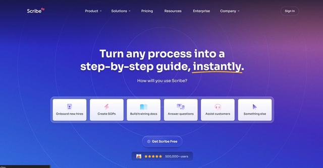 Scribe - Scribe is a tool that converts any process into a step-by-step ...