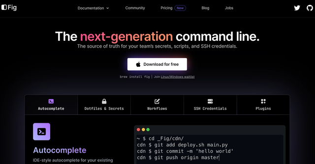Fig AI - Seamless terminal add-on for shells, IDEs & popular terminals.