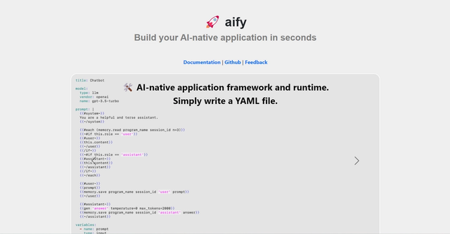Aify - Aify is an open-source AI-native application framework and ...