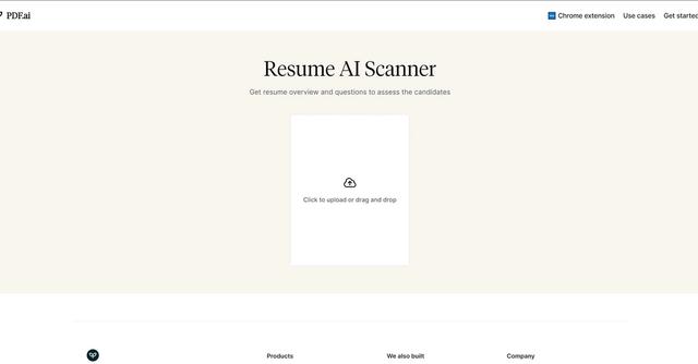Resume AI Scanner - Assists in assessing candidates by scanning their ...